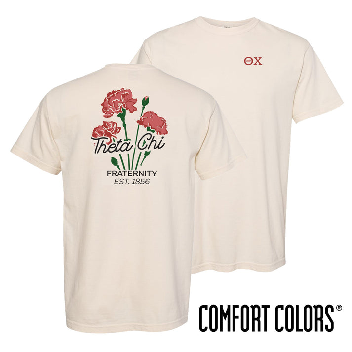 Theta Chi Comfort Colors Rosebud Ivory Short Sleeve Tee – Theta Chi ...